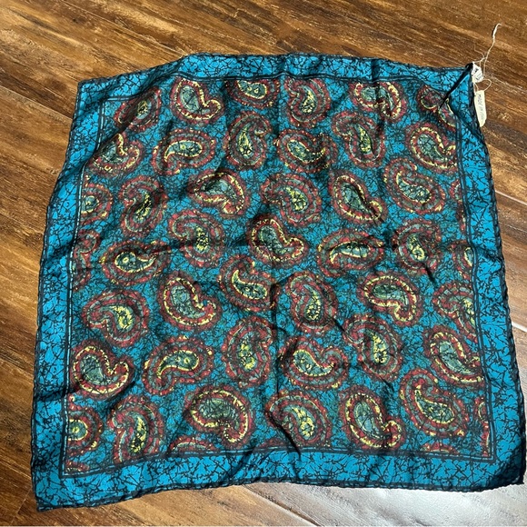 Dior | Accessories | Dior Silk Paisley Scarf | Poshmark
